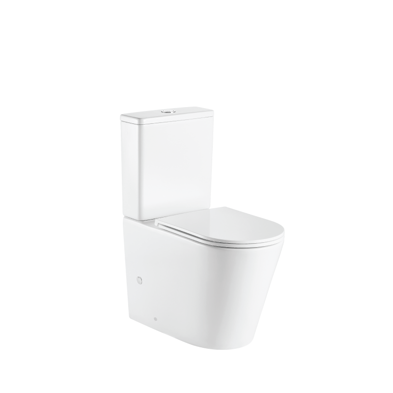 Glacier Comfort Height Two-Piece P-Trap Toilet - 180mm, Tornado Flush ...