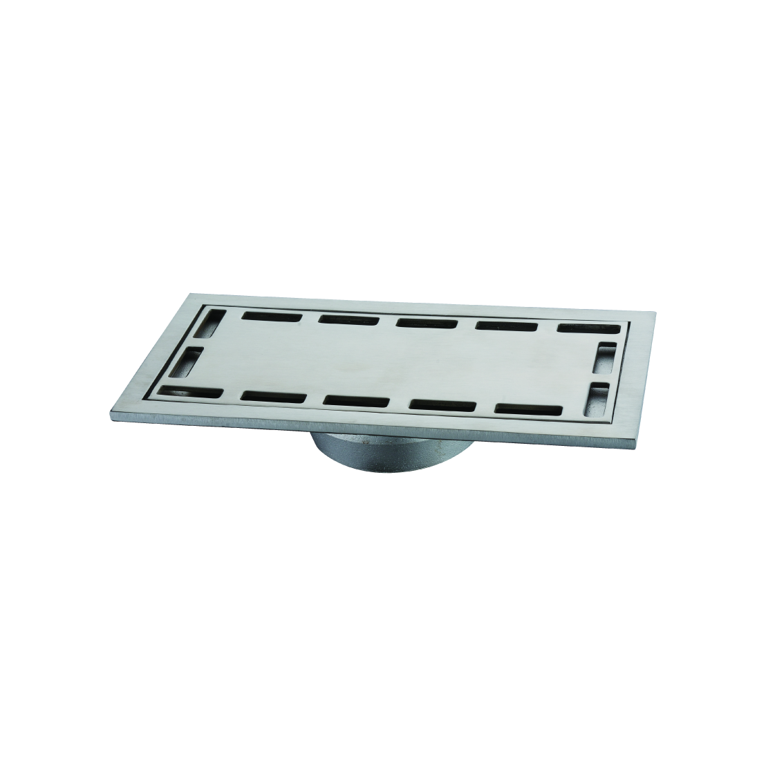 CAE Rectangular 8"x4" Floor Drain in Brushed Nickel Ø: 1-3/4 - Lift Off ...