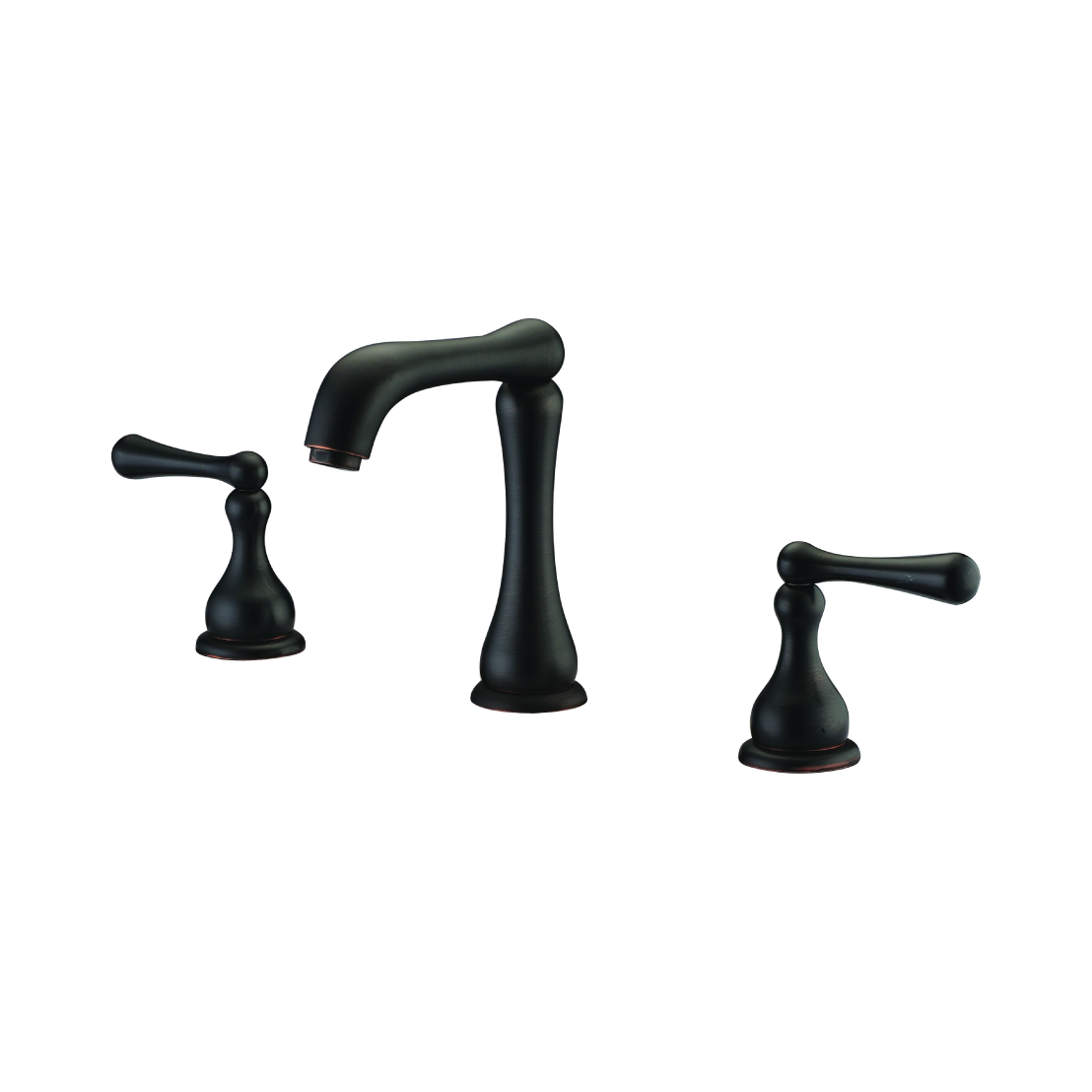 CAE Fluid Widespread Double Lever Handle Vanity Faucet - Dark Bronze ...