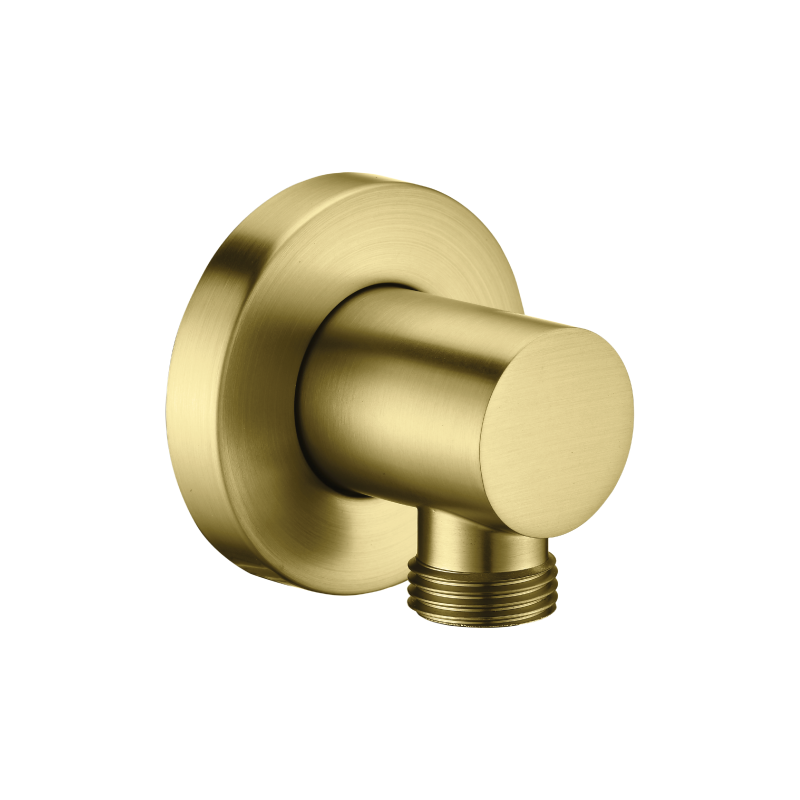 CAE Round Shower Union - Brushed Brass Finish (BNB) | Platinum Imports ...