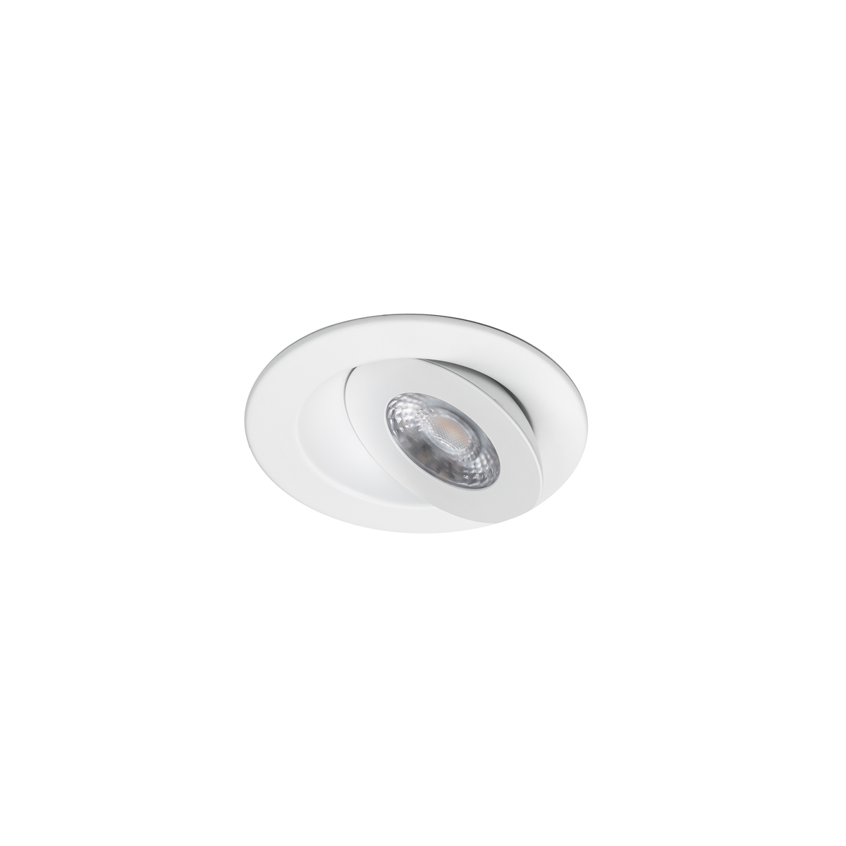 WAC Lotos 4" Recessed Adjustable 45° Downlight - White | Platinum Imports Inc. | Barbados