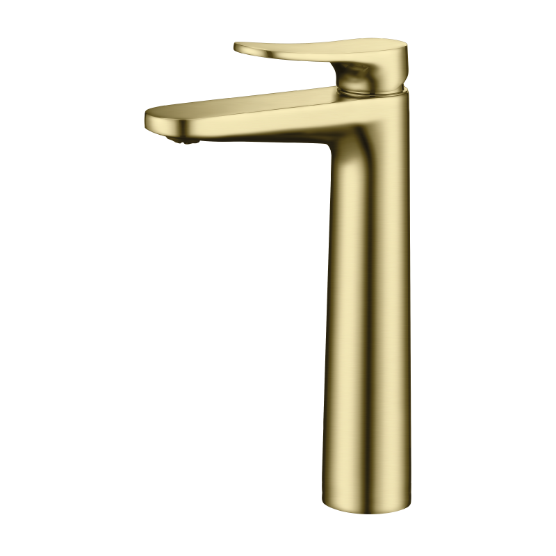 CAE Ledro Single Lever Vessel Faucet - Brushed Brass | Platinum Imports ...