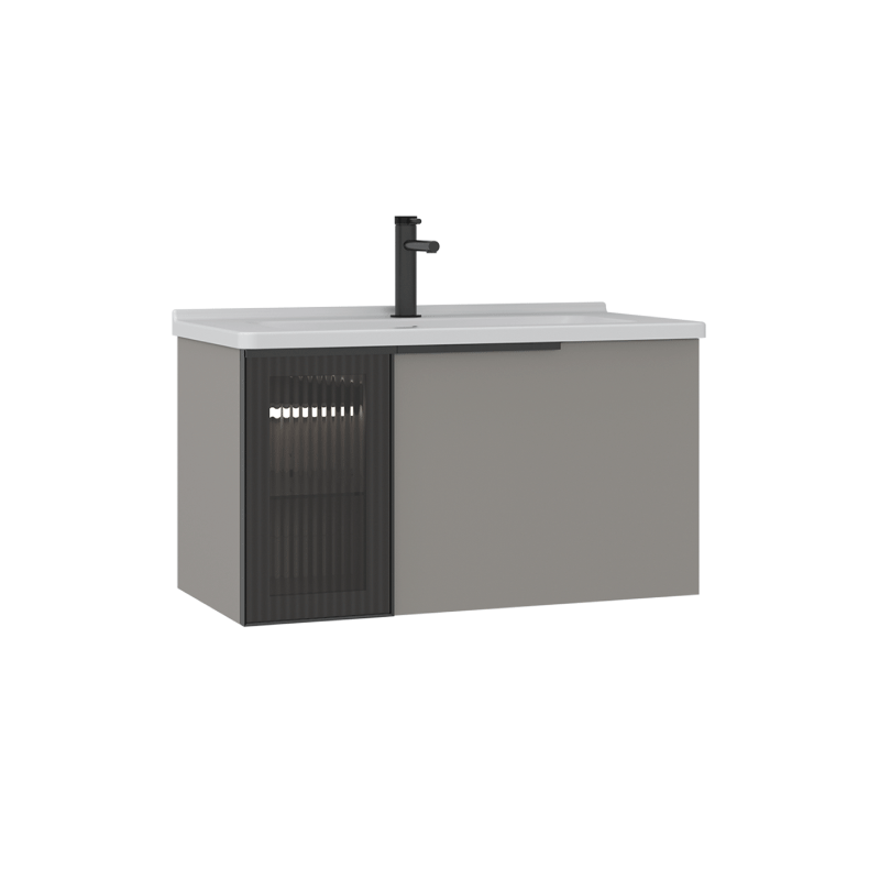 Platinum Elegance Cabinet with LED light - 80x45x47CM - Matte Mink ...